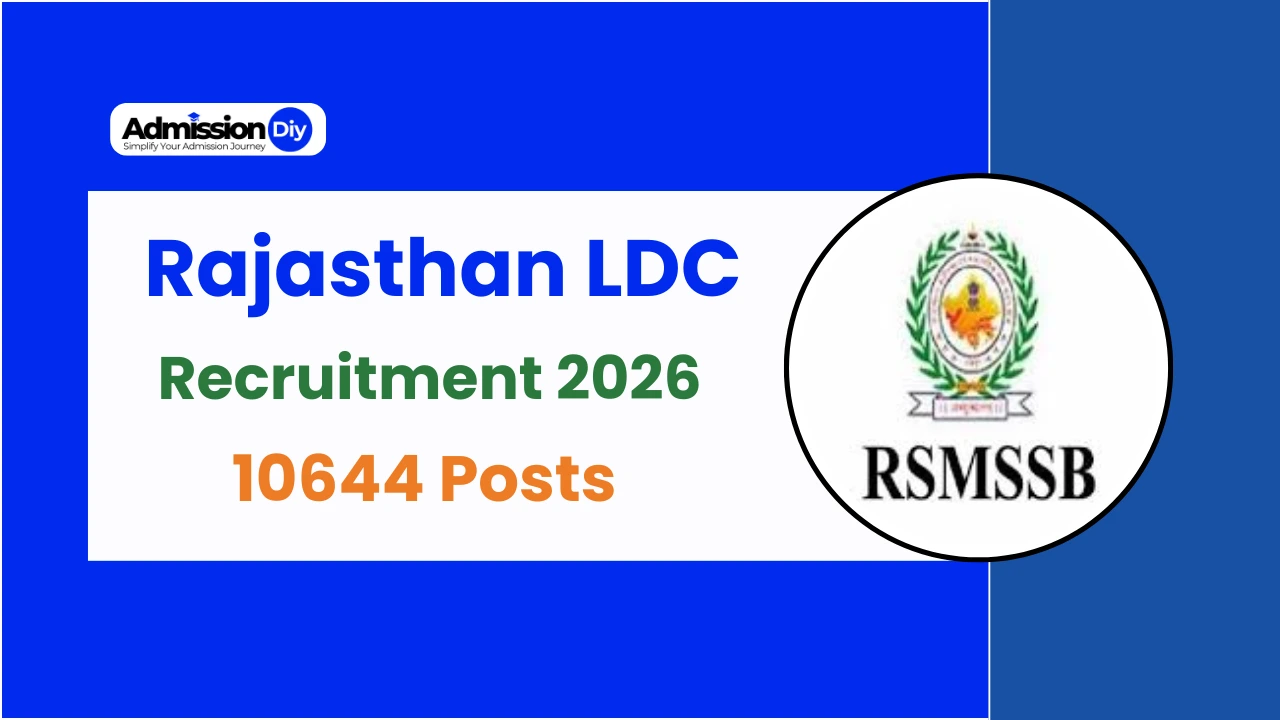 Rajasthan LDC Recruitment 2026: Notification Released for 10644 Posts